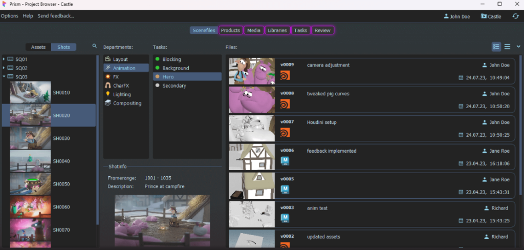 Prism Pipeline, le pipeline d'animation qui combine tous vos outils - E ...